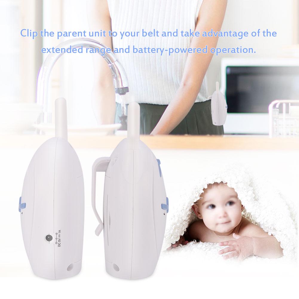 Wireless 2.4G Digital Audio Baby Monitor Sensitive Transmission Voice 2 ...