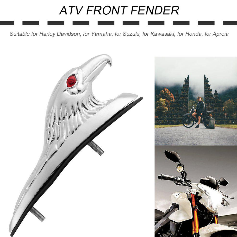 Chrome Eagle Head ATV Front Fender Frame Ornament for Motorcycle ...