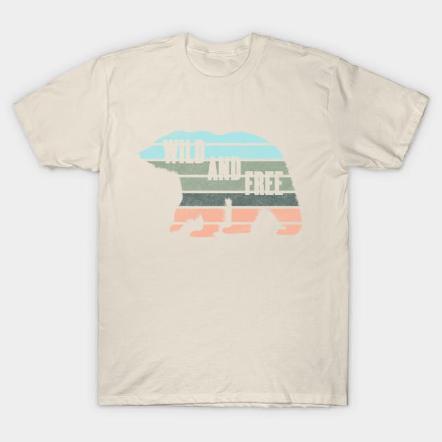 Buy Men Premium Cotton Harajuku T Shirt Nature Wild and Free Print Men ...