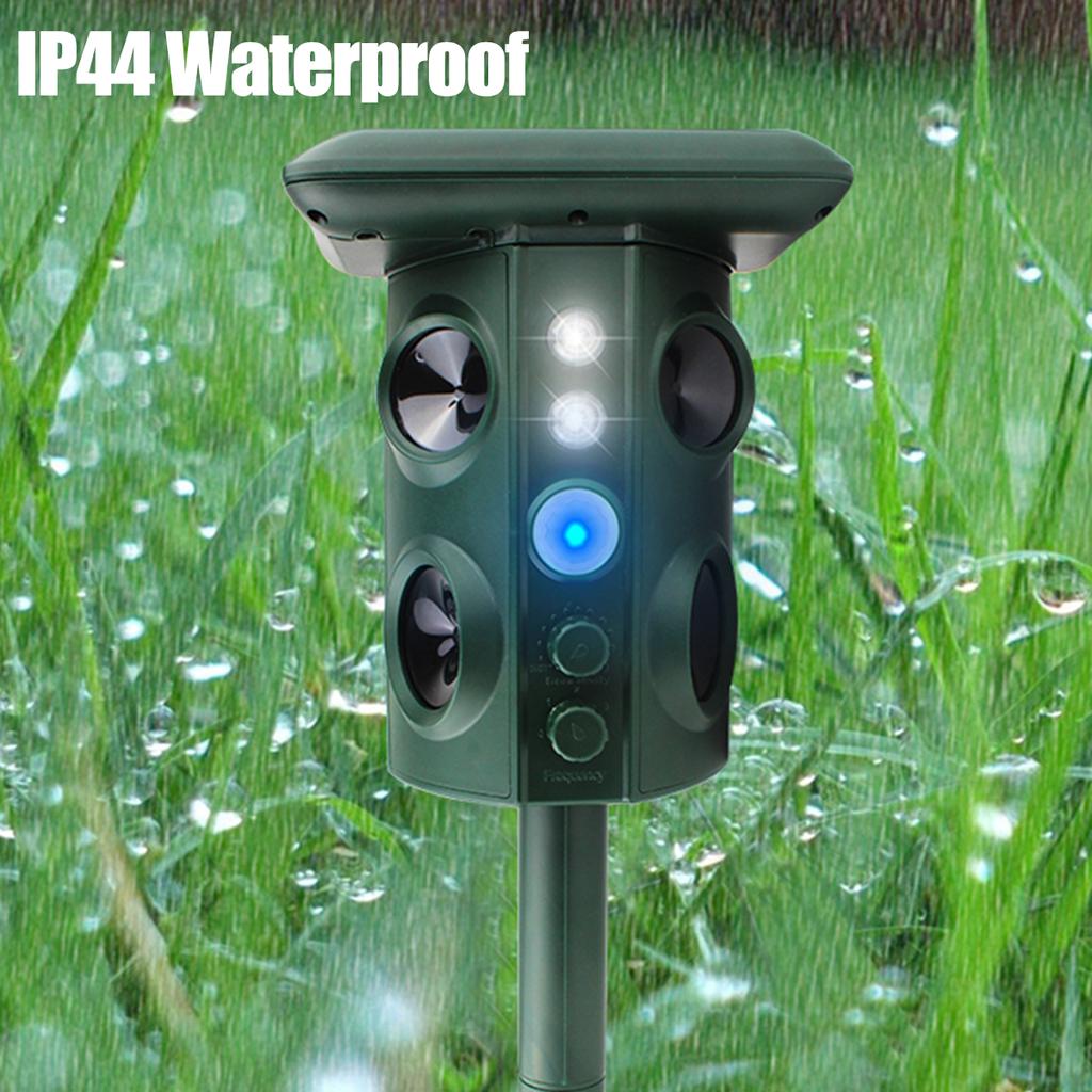 Buy Solar Ultrasonic Repeller Animal Repellent Pest Repeller Waterproof LED PIR IP44 Motion ...