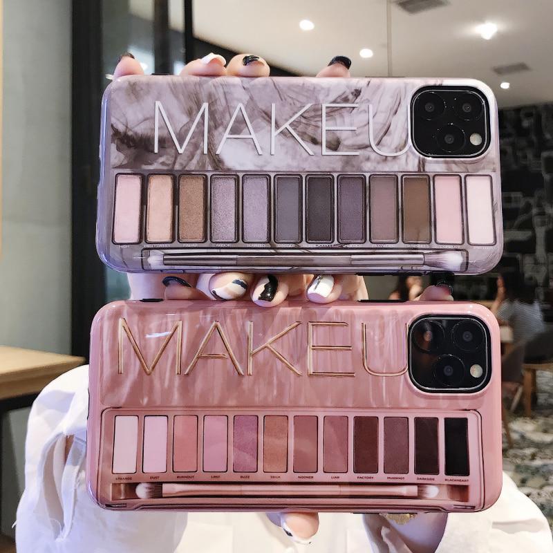 Buy Makeup Eyeshadow Palette Phone Cases Glossy Soft Silicone