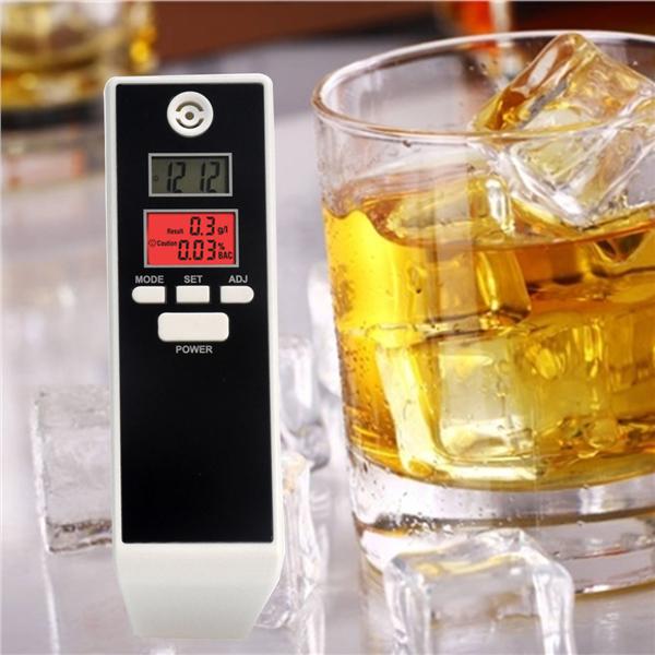 Buy Portable LCD Digital Breath Alcohol Analyser Breathalyzer Tester ...