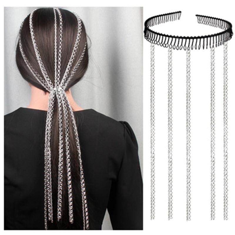 Buy Fashion Women BB Clip Hair Pins Head Chains Wig Extension Chain ...