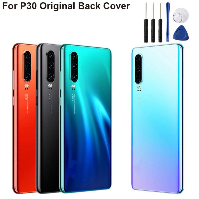 Original Huawei Battery Back Cover Door Glass For Huawei P30 6.1" Rear Housing Protective Phone ...