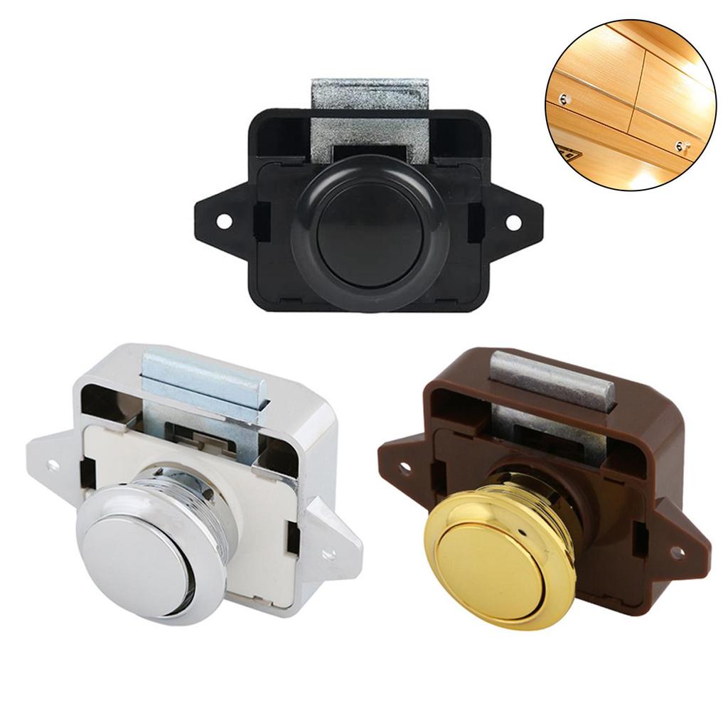 Push Button Latches Cabinet Door Catch Lock For Caravan Camper Hole ...