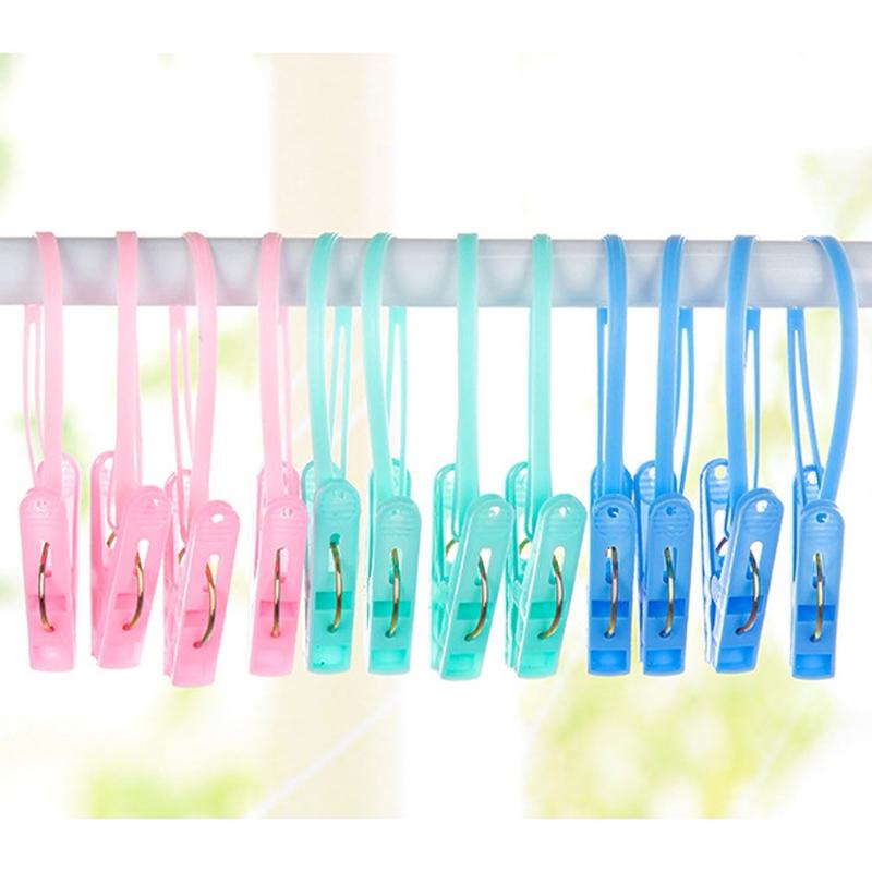 Buy 12Pc Convenient Laundry Clothes Storage Folder Plastic Windbreak ...