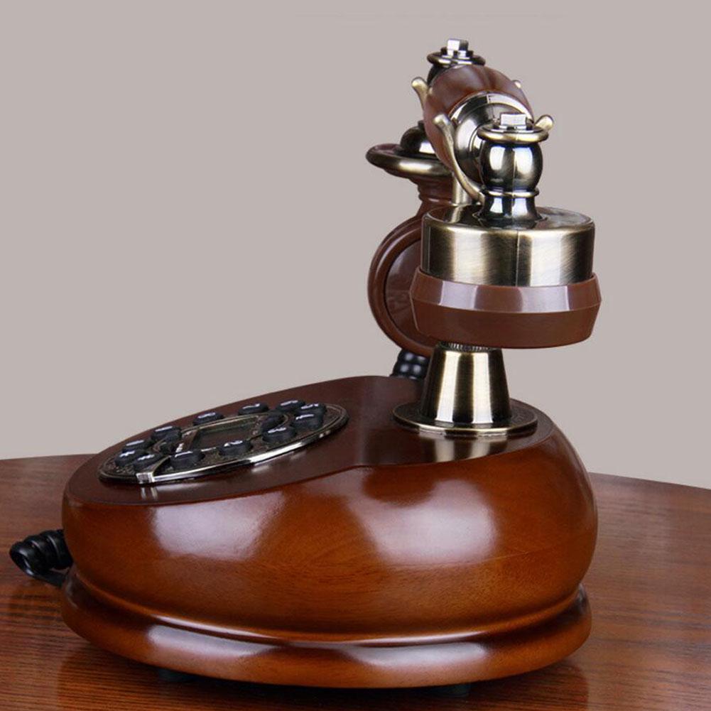 Döner Dial Telefon Klasik Ahşap Retro Eski Moda Antik Aparat Klasik ...