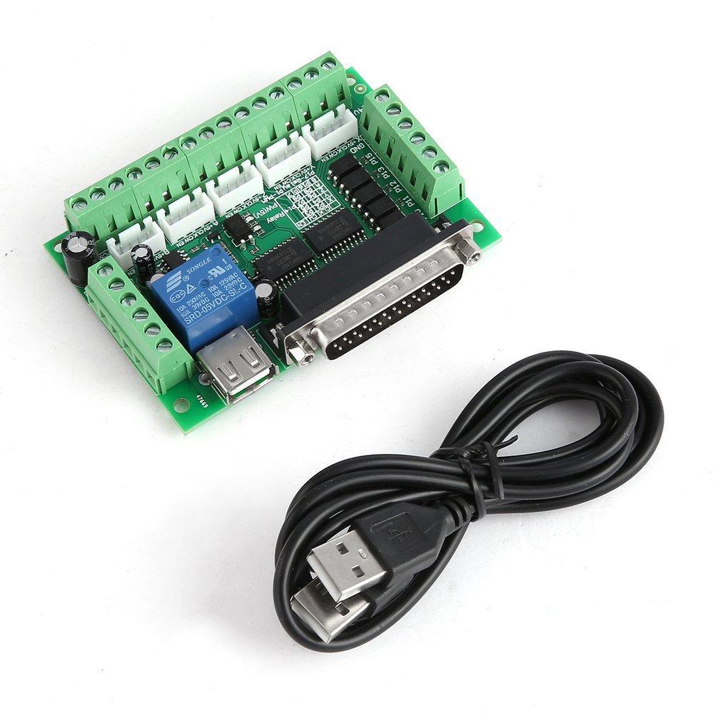 Cnc 5 Axis Interface Breakout Board For Stepper Motor Driver Cnc Mill Mach3 Ul Uygun Fiyatlı