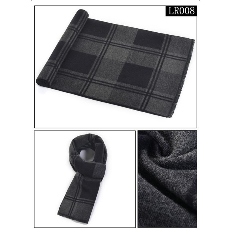 Buy Mens Long Stripped Tassel Scarf Knitting Shawl Winter Warm Classic ...