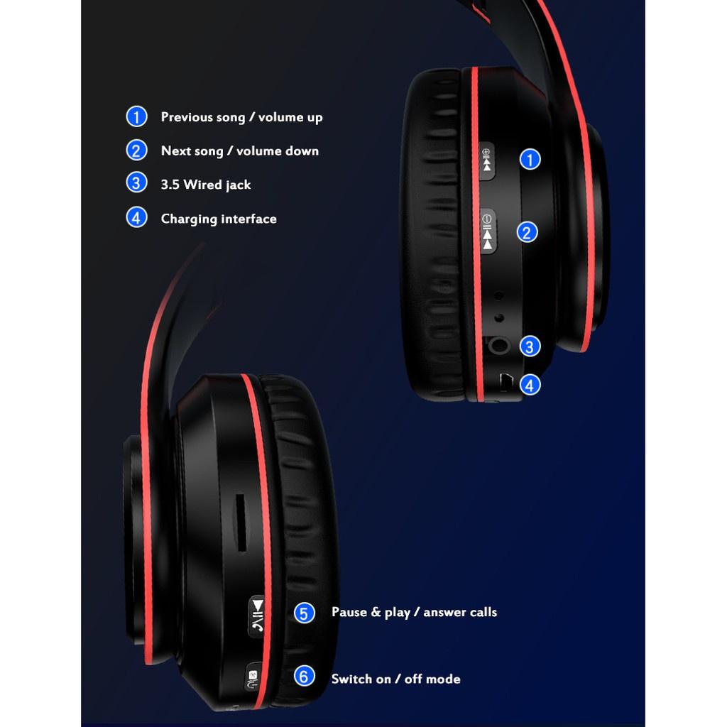 Buy B39 Wireless Bluetooth Headphone Gaming Headset Over-Ear Headphones ...