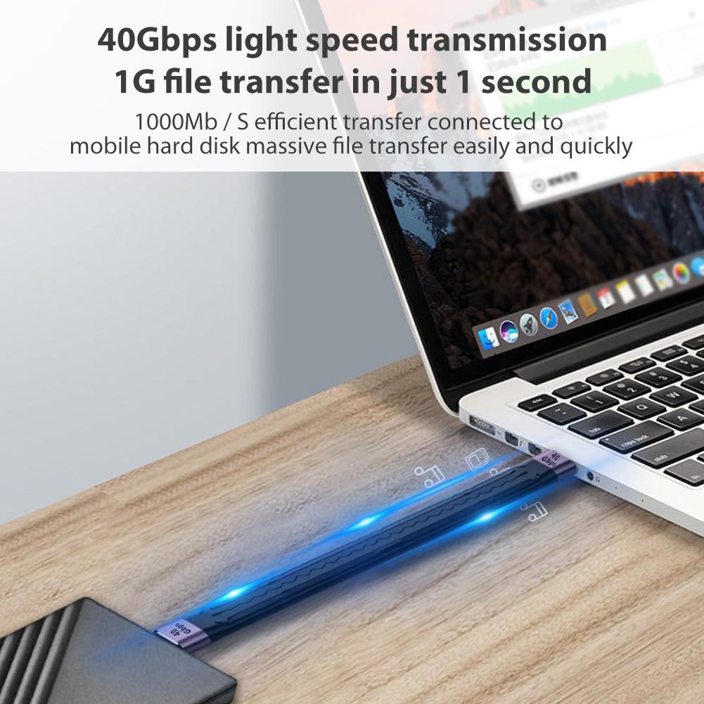 Buy USB4.0 Gen 3 Typ C Stecker/Buchse auf Typ C Stecker Datenkabel 40 ...