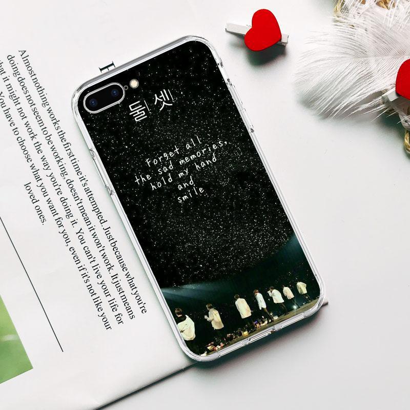 Buy BTS Transparent Mobile Phone Shell for Apple iPhone 7 11 Pro for ...