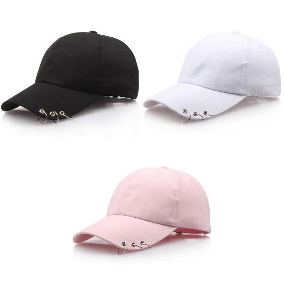 Buy Baseball Caps Sports Individuality Hat Ring Decor Snapback Unisex ...