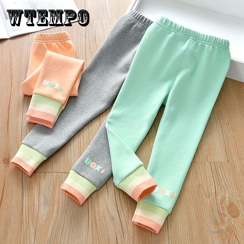 Buy Kids Solid Color Pants for Girls Stretch Skinny Leggings Spring ...