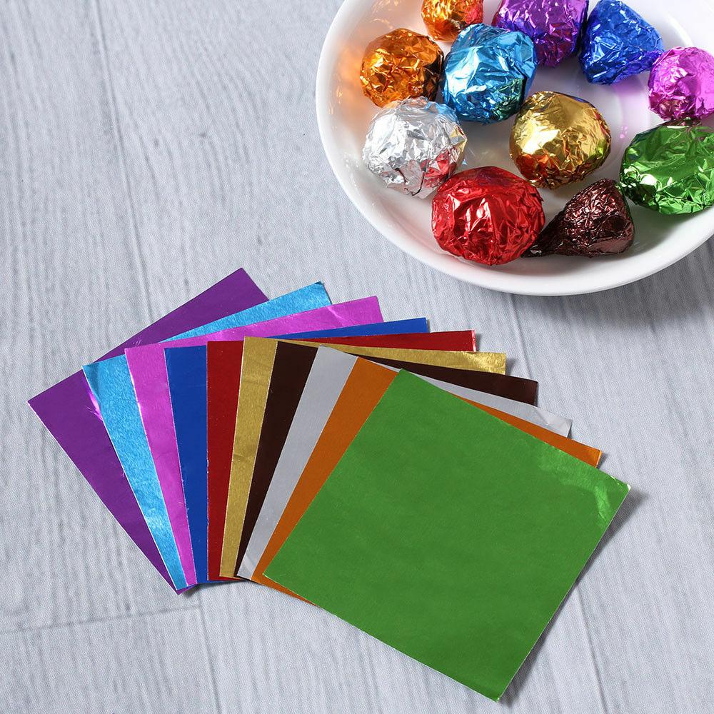 6 Color Foil Tin Wrapper Package for Sweets Candy Chocolate Lolly Party ...
