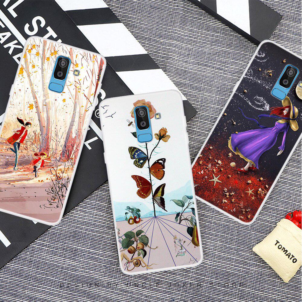 Buy For Samsung Galaxy J8 (2018) Case Cover Carton Cat Soft Case For ...