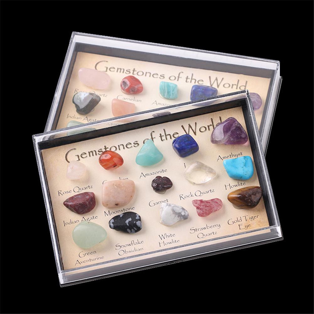 Buy Crystal Gemstone Polished Healing Natural Color Stone Gift Set at ...