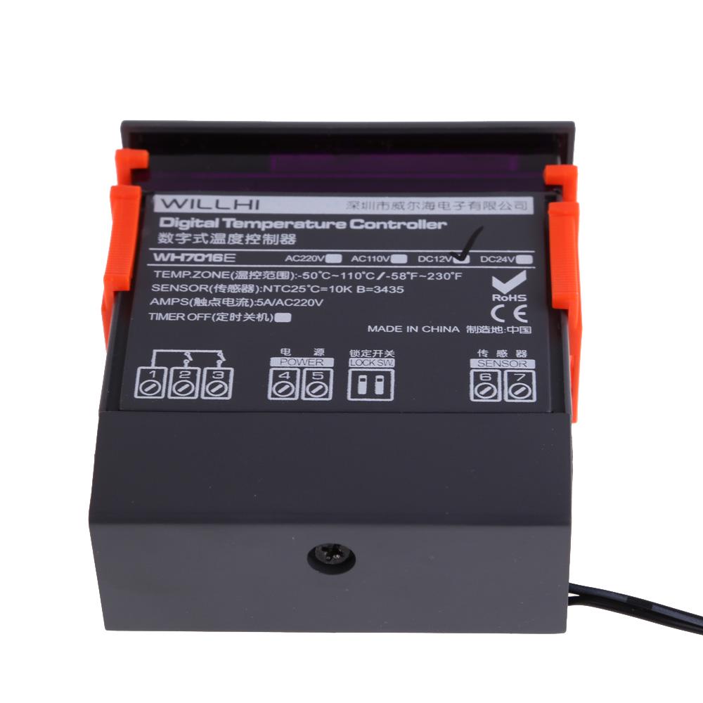 Buy WILLHI Digital Temperature Controller Fahrenheit Thermostat High ...