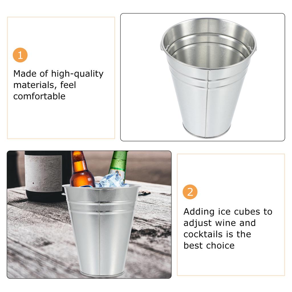 Buy 6Pcs Ice Buckets Thickened Champagne Beer Buckets KTV Bar Ice ...