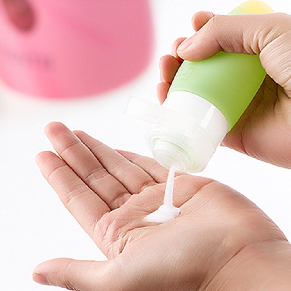 Buy 4pcs/Set Cute Silicone Fruit Shape Lotion Bottles Shampoo Travel ...