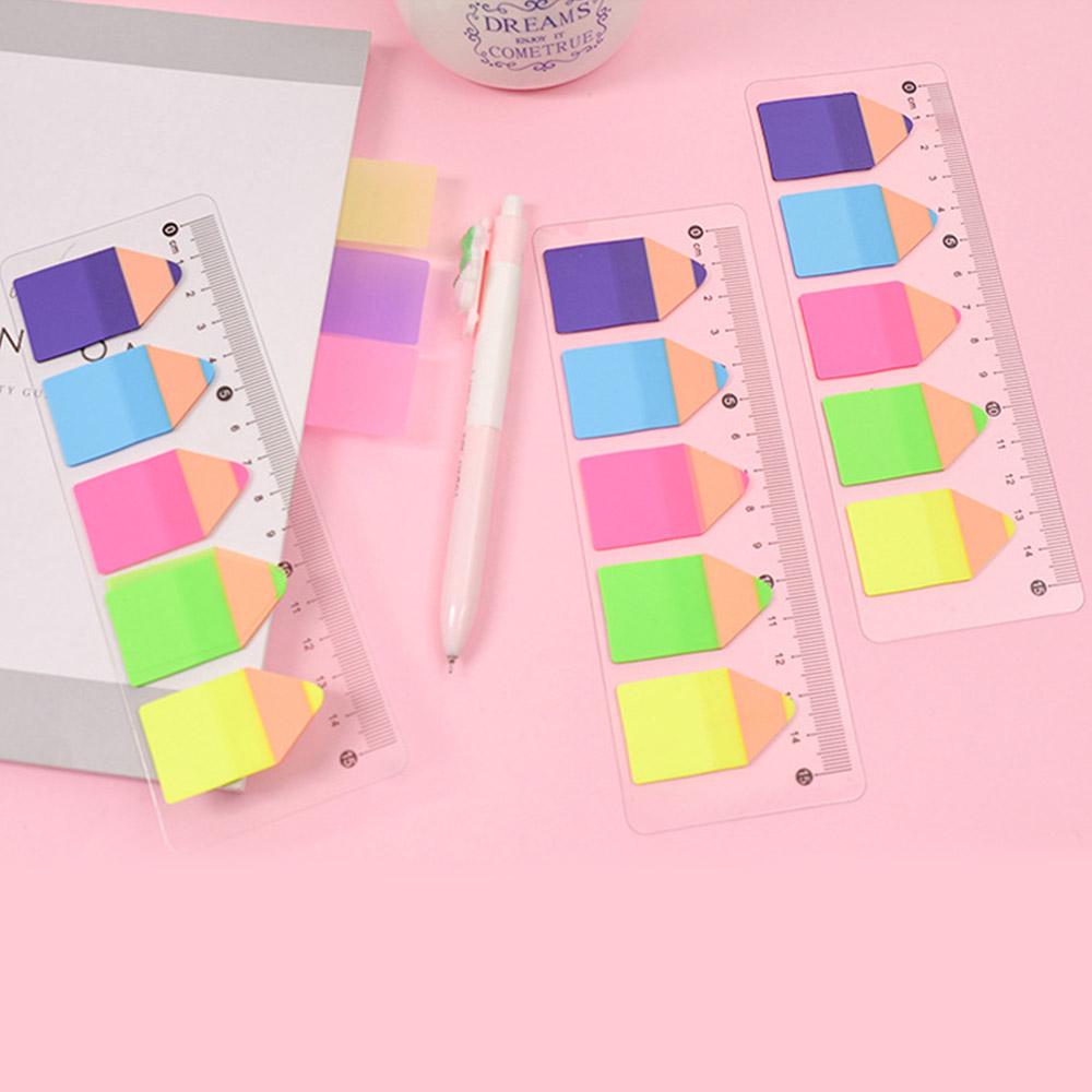 Buy 20sheets*5color Rainbow Fluorescence Index Notepad Notes at ...
