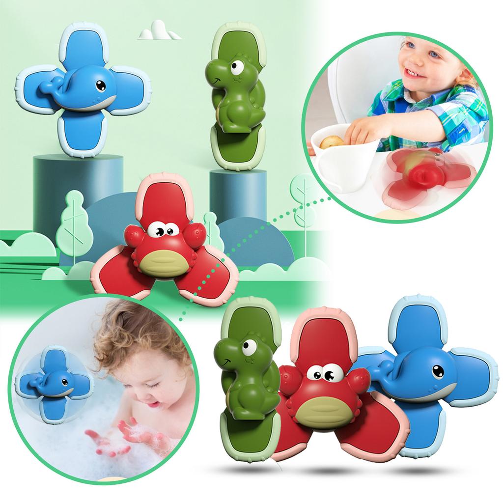 Buy Flower Sucker Spin Music Insect Finger Spin Top Baby Bathroom Toy ...