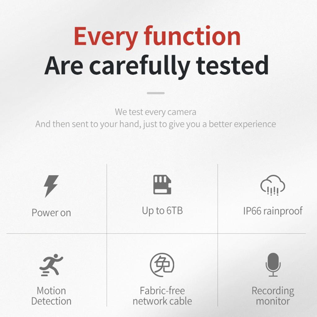 3mp Wireless Security Camera, Outdoor Waterproof Wifi Home Surveillance ...