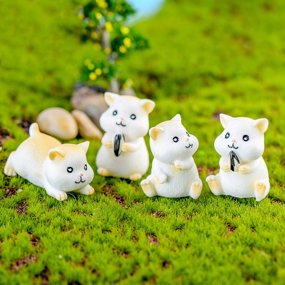 Buy Cute Statue Miniatures Decor Resin Model Hamster Home Landscape at ...