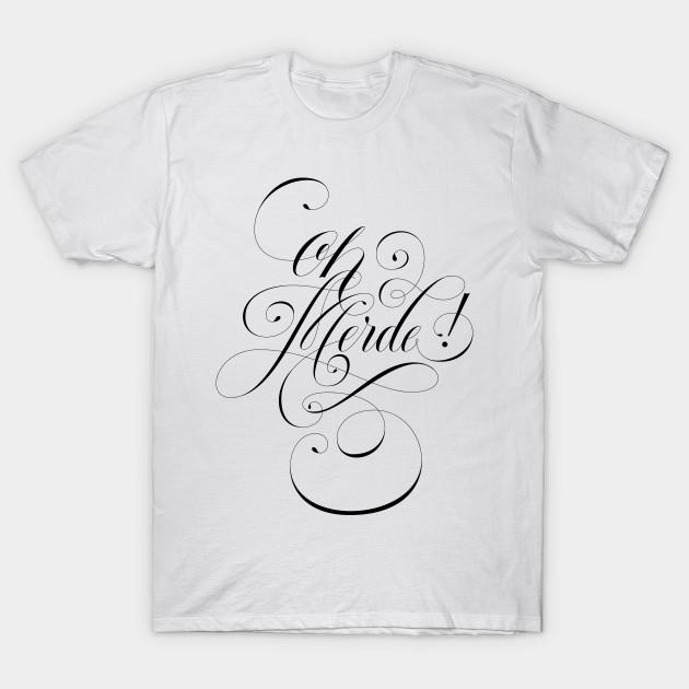 Buy T Shirt Women Oh Merde Harajuku Print Kawaii Tshirt Summer Short ...