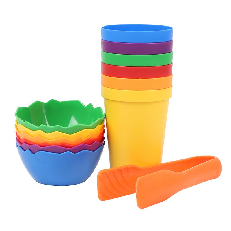 Buy 30Pcs Rainbow Weight Counting Bears With Stacking Cups Matching ...