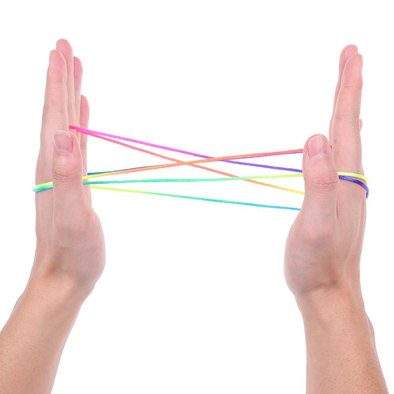 Buy Children'S Rainbow Color Groping Finger Line Rope Game Educational ...