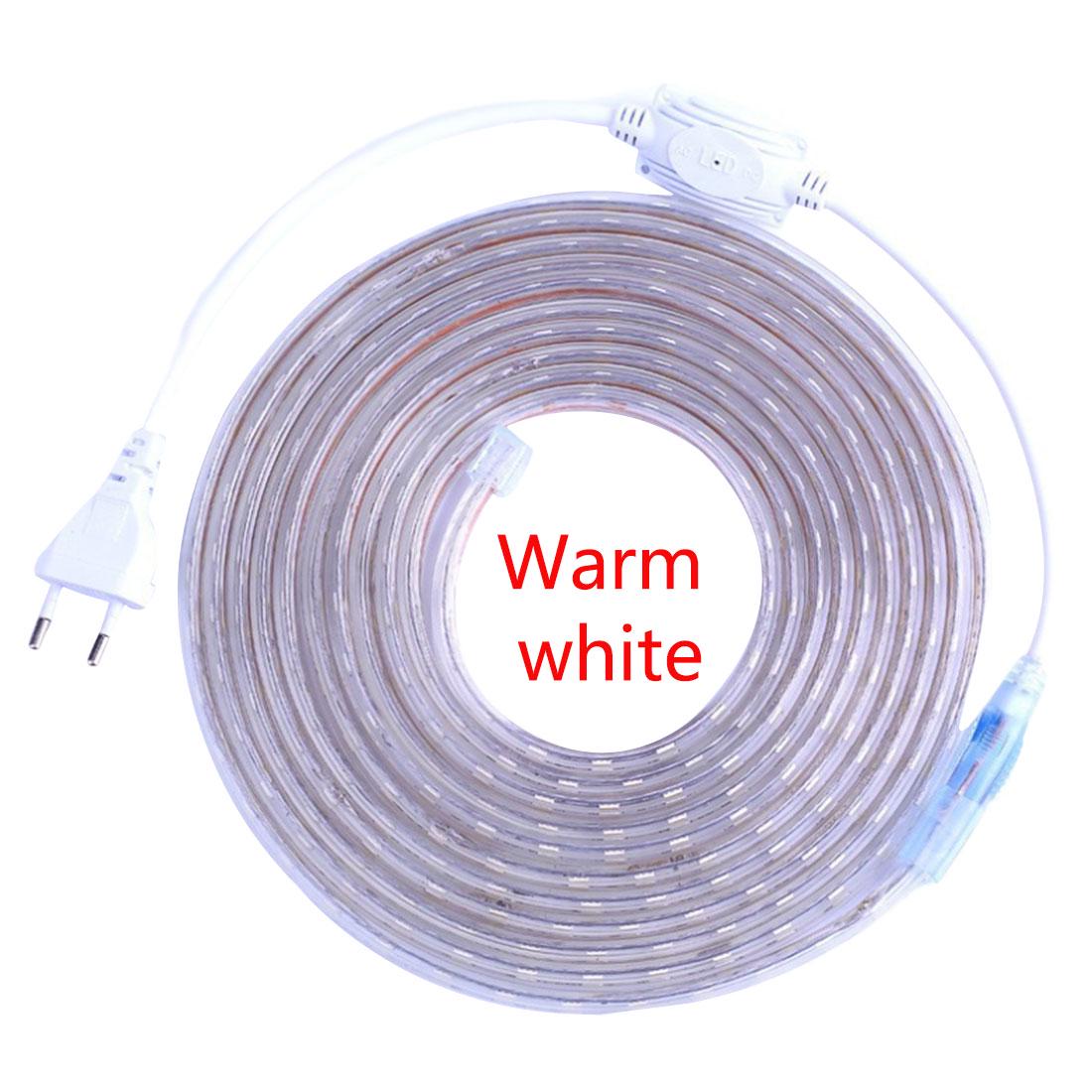 Flexible luz LED Strip luz AC220V 60leds/m IP67 impermeable cinta LED ...