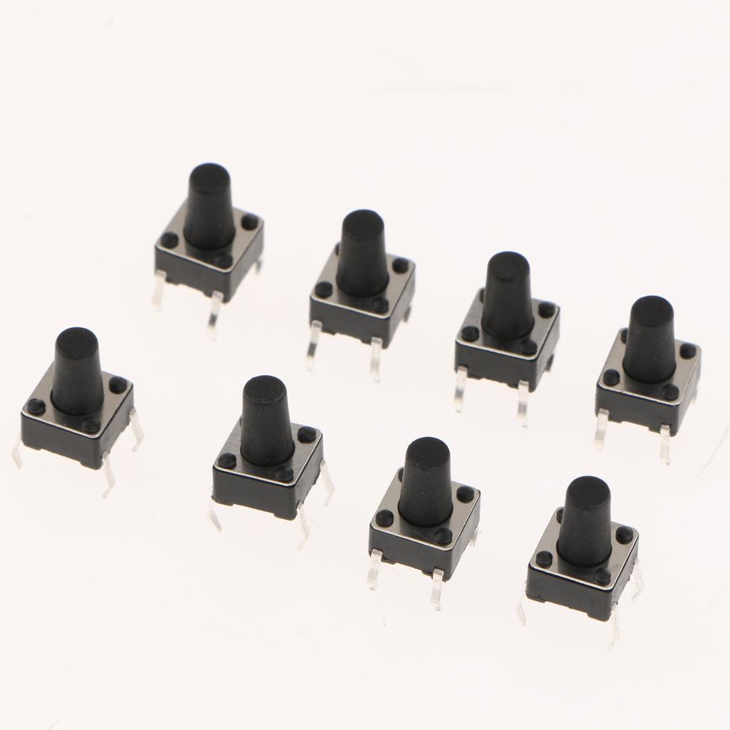 Buy 150pcs Momentary Tactile Push Button Micro Switch Miniature 7Color ...