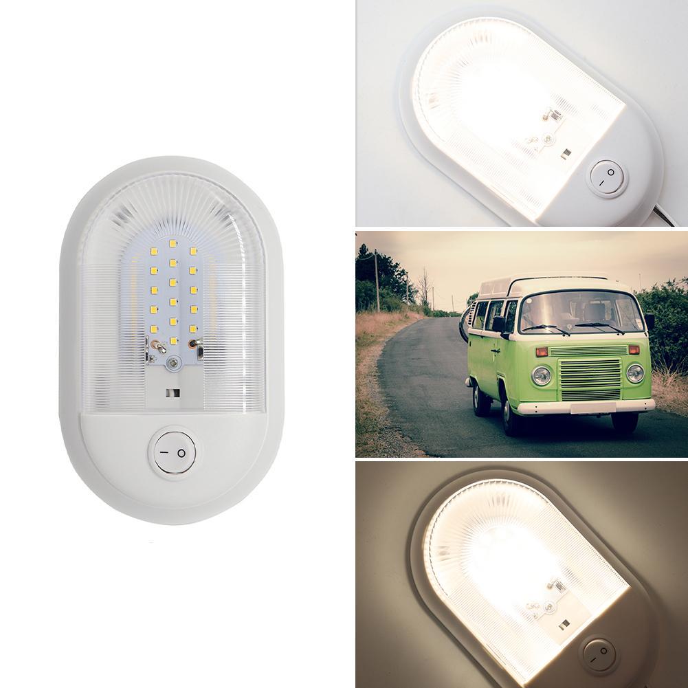 Buy 12-24V 24 LED Dome Light Ceiling Lamp with Switch for RV Marine ...