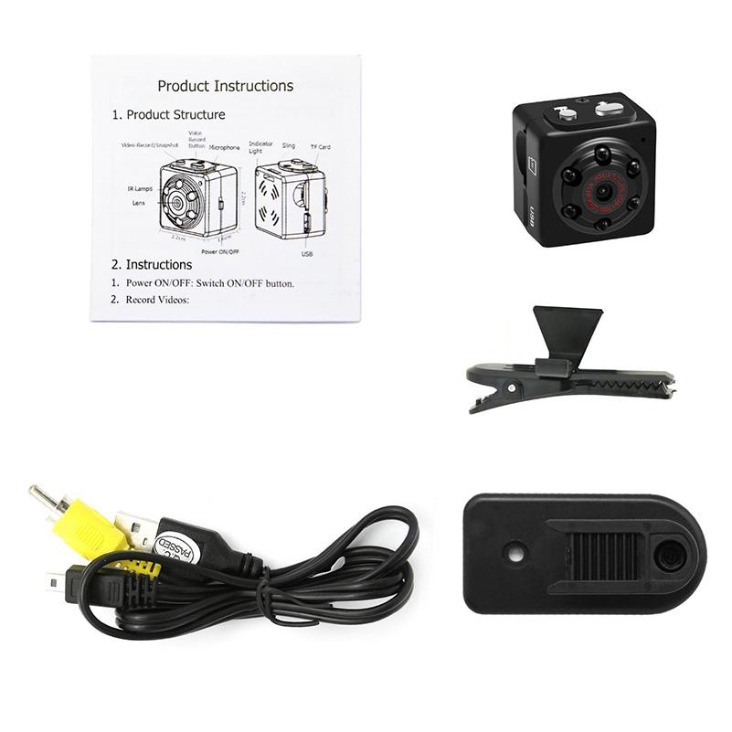 Buy 1080P HD Mini Camera Night Vision Hidden Video Recorder Home ...