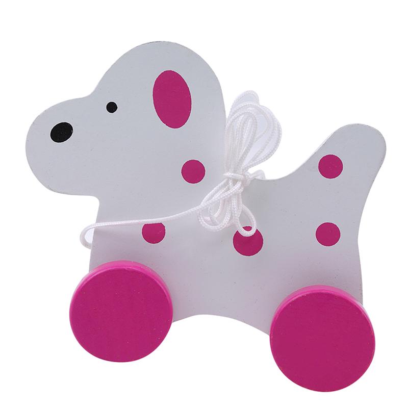 Wooden Cute Animal Giraffe Wooden Pull Toy with String for Toddler Boys ...