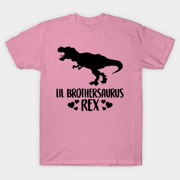 Buy T Shirt Women Lil Brothersaurus Dinosaur Tshirt Rex Gift Big Lil ...