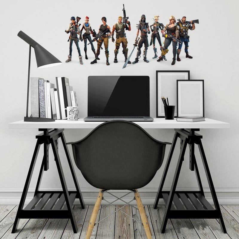 Buy Fortnite Wall Stickers Self-adhesive PVC Game Cartoon Character ...