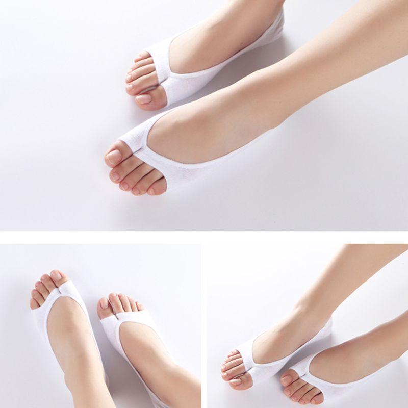 Womens Summer Invisible Open Toe Socks Casual Breathable Hosiery With ...