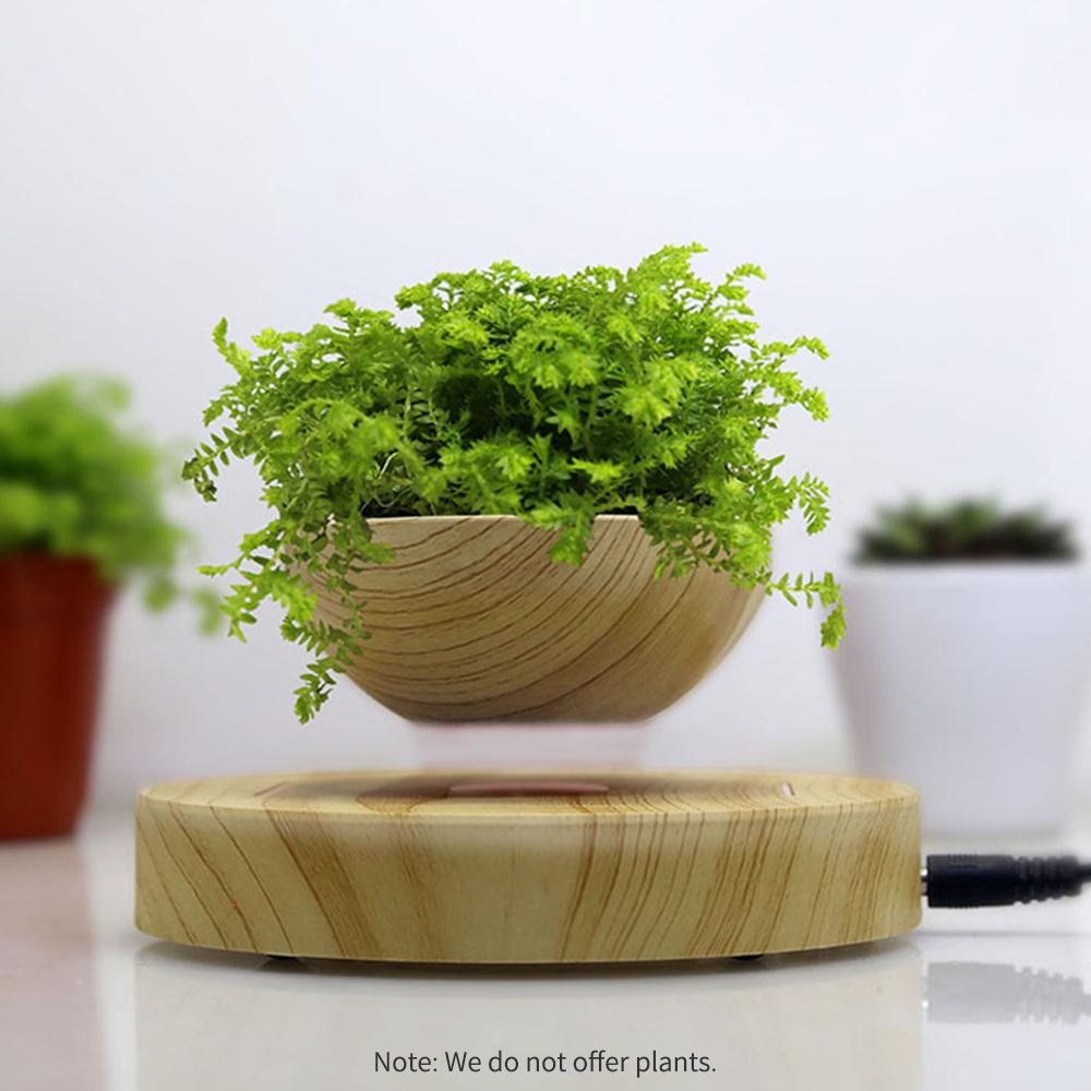 Buy Magnetic Levitating Flowerpot Air Bonsai Pot Floating Rotating ...