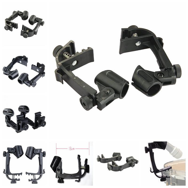 Buy Microphone Holder Conga Bongos Drum Hoop Rim Mount Rubber Shock ...