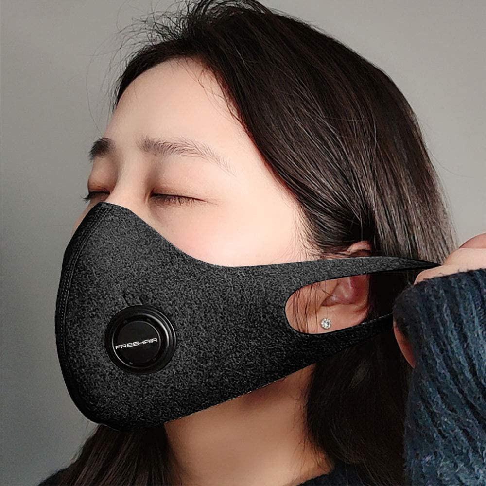 Buy [FAY] Washable Reusable Face Mask Face Mouth Cover Breathable Valve ...