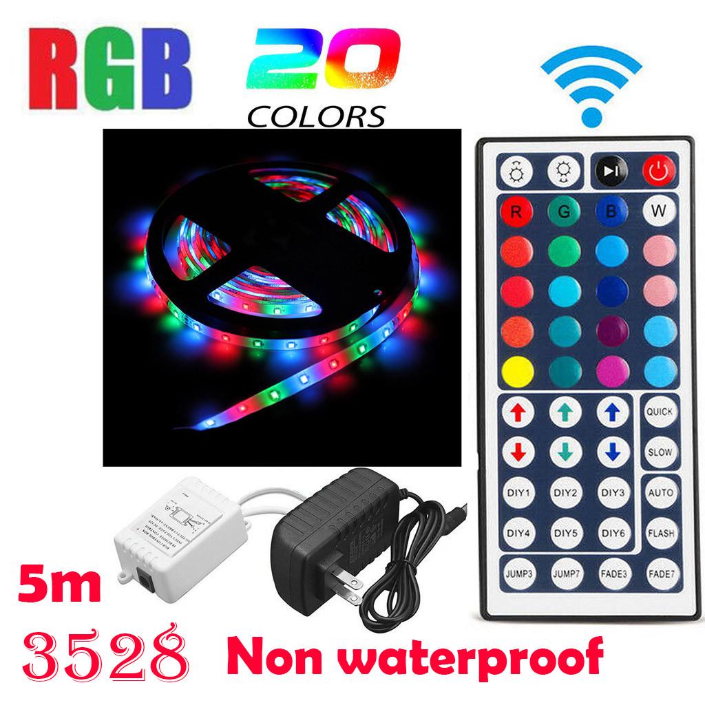 Cheap 5-Meter No-Waterproof Flexible Color Changing RGB SMD 3528 300 ...