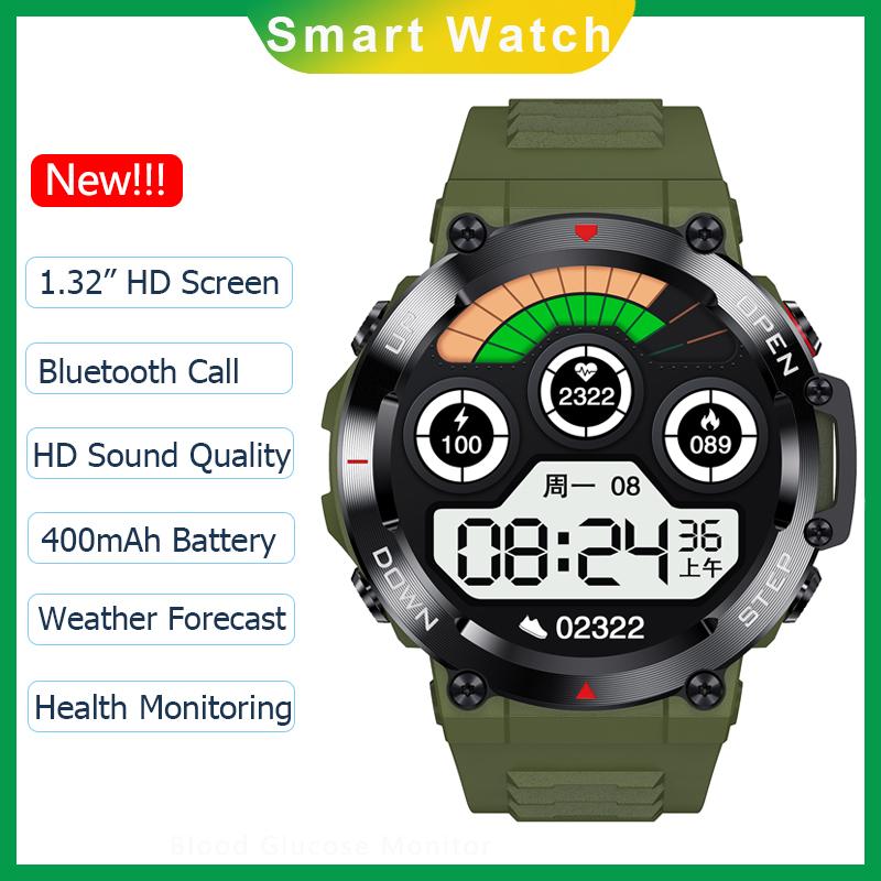 Buy Smart Watch Men Bluetooth Call Waterproof Multi-Sport Fitness ...