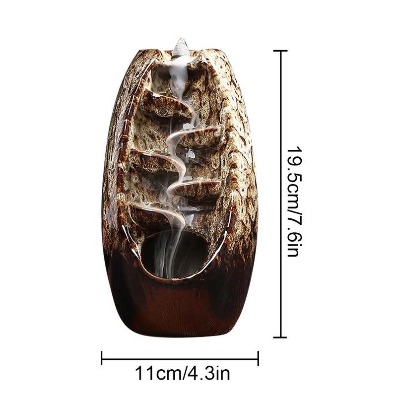 Cheap Mountain River Handicraft Incense Holder Ceramic Backflow Smoke ...