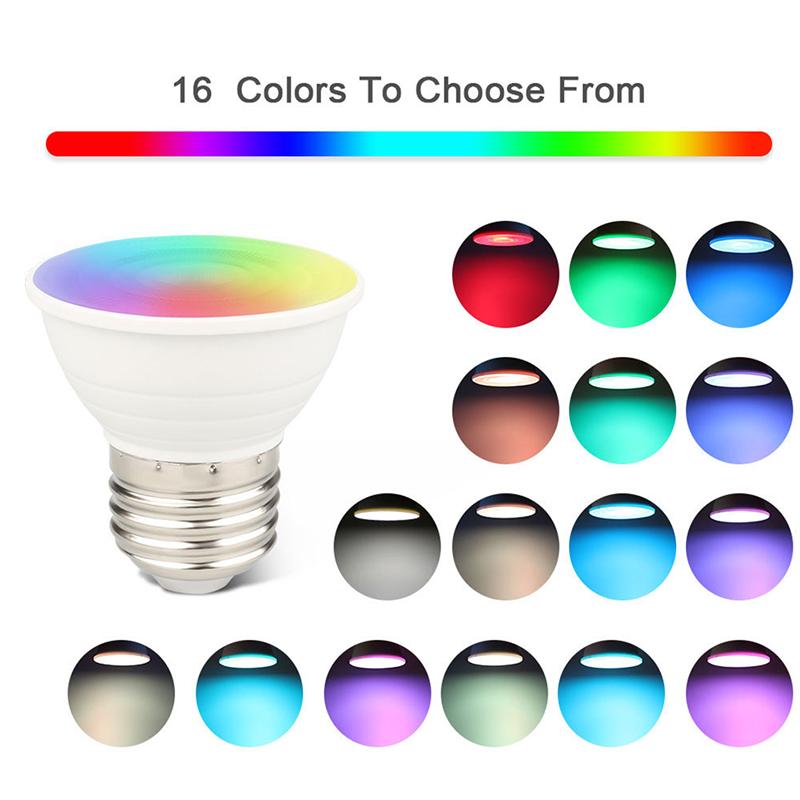Buy Gu10 Rgbled Lamp Led Bulbs 16 Colors Remote Control Memory Function ...