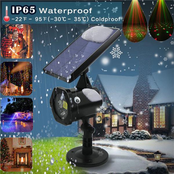Buy Christmas Outdoor Solar LED Projector Laser Light Xmas RGB Moving ...