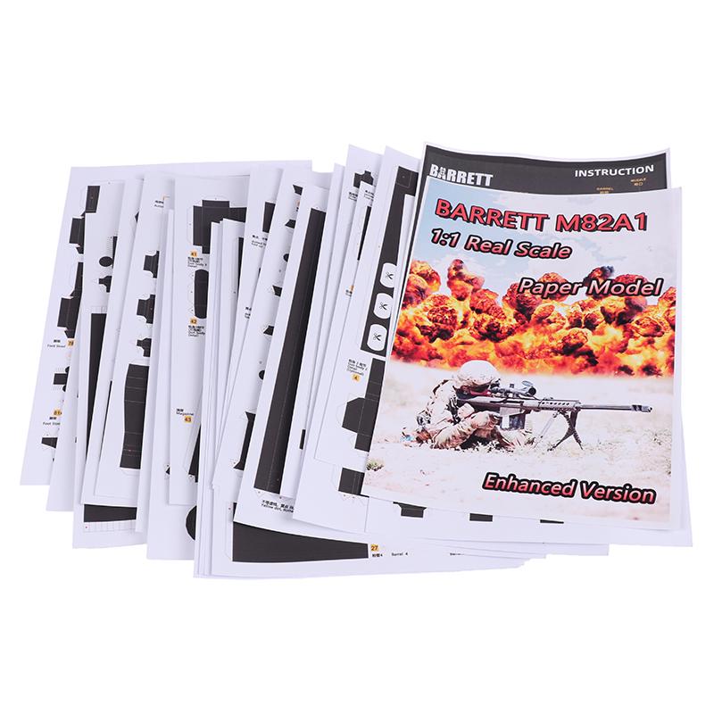 Buy 1:1 Scale 145Cm Barrett M82A1 Sniper Rifle Diy Paper Models Kids ...