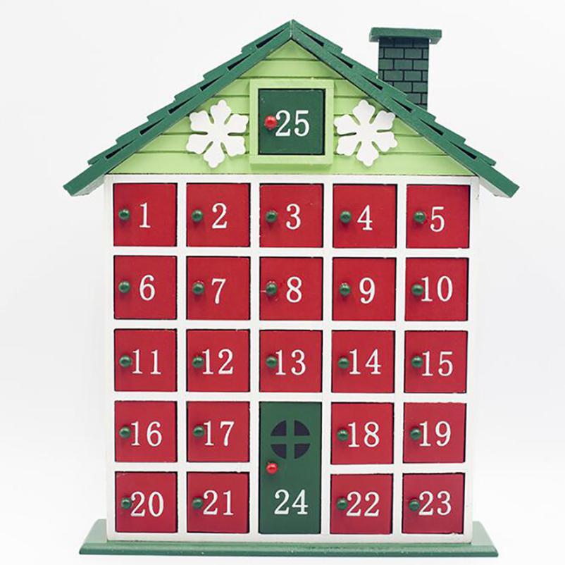 Cabin Christmas Advent Calendar 1Pc Xmas Craft Party Holiday Cute ...