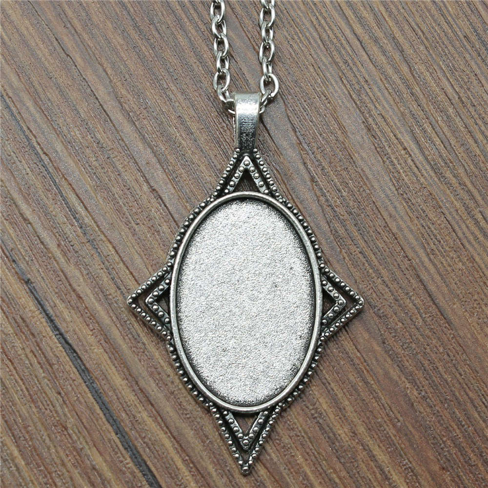 Cute Charms Couple Pendants Oval Fashion Style Cameo Cabochon Pendant ...